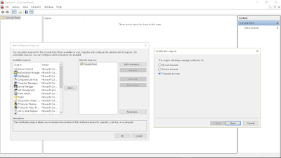 Using MMC to view certificates