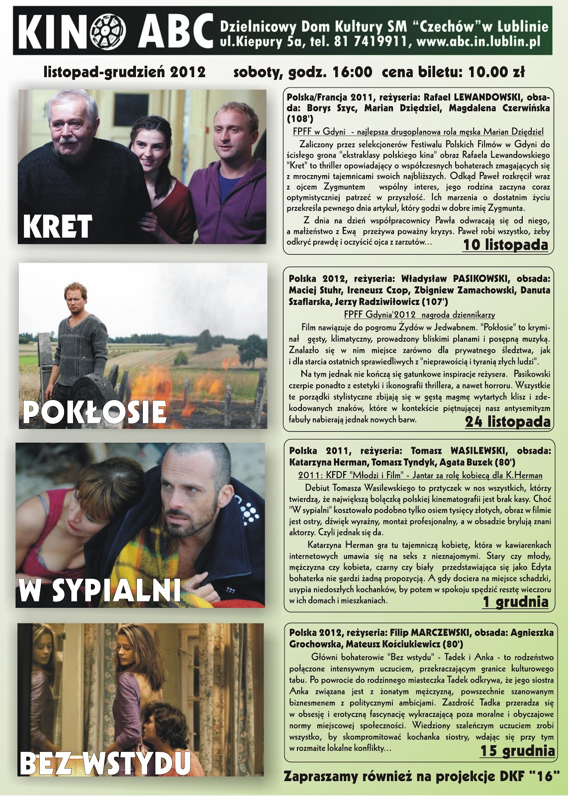 Dyskusyjny Klub Filmowy "16": KINO ABC