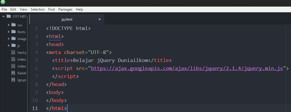 CAHYA'S BLOG: Membedah jquery dan cara menghubungkan file HTML dengan ...