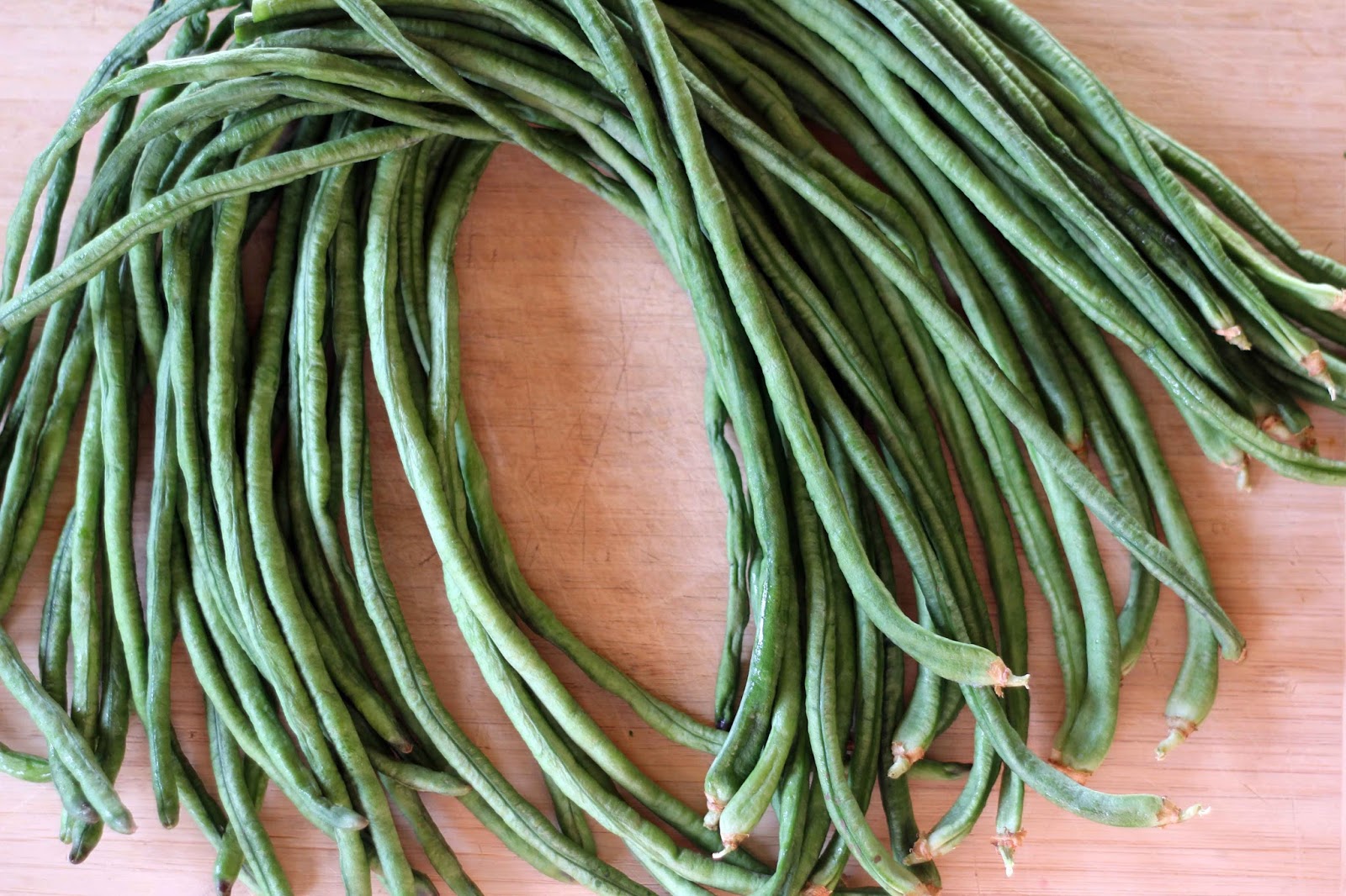 Blue Kale Road: Chinese Long Beans and Tofu with Fragrant Coconut Sauce