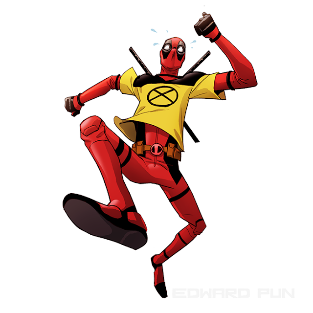 Edward Pun art blog: Deadpool Xmen Trainee