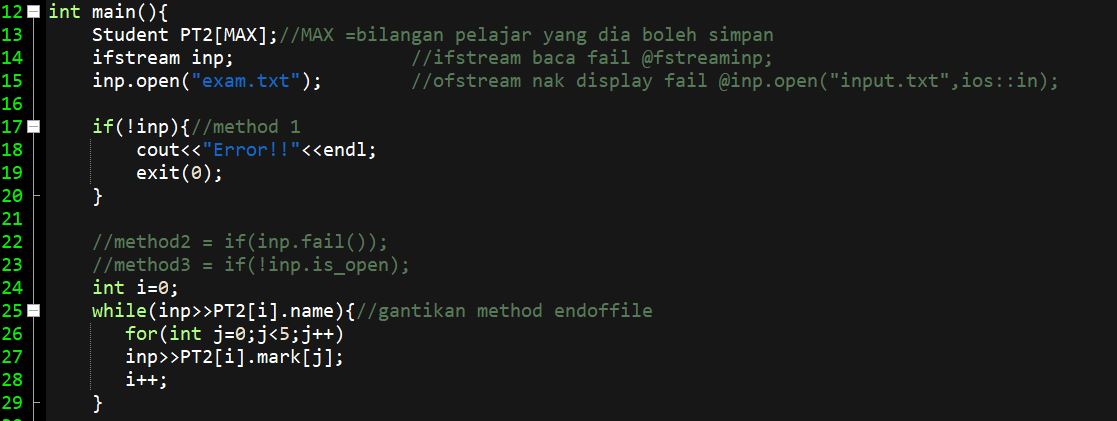 C++ How to read file from ".txt"??? (Chapter 6:File Operation)