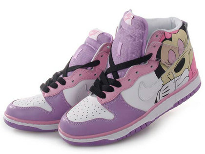 Nike Dunks Custom Design Sneakers : Disney Minnie Mouse Sneakers ...
