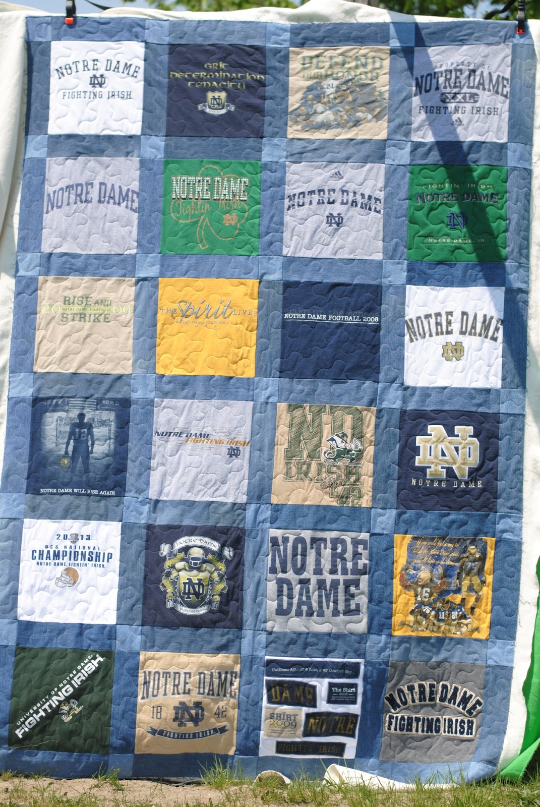 Patchwork Playground: T-Shirt Quilt Denim Quilt