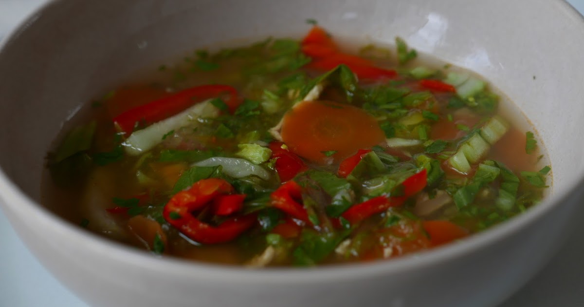 Four seasons.: Spicy Thai Chicken Broth.