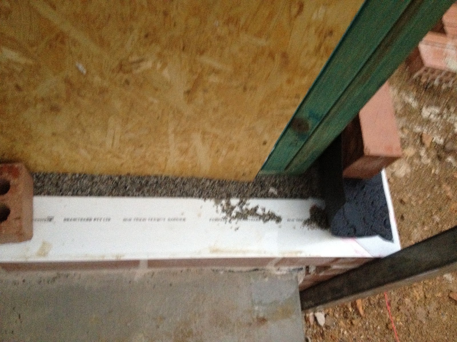 New Lindfield House: Termite protection installed, some plumbing