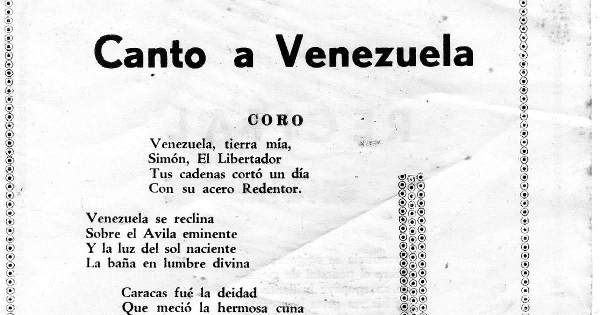 Adolfo de Pool: Canto a Venezuela. Gaita.