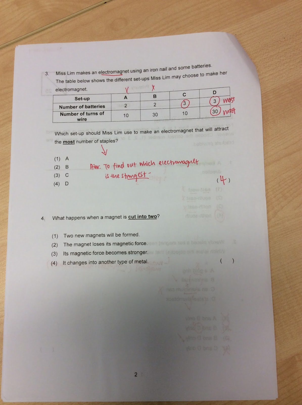 3B_2015: Science: Topical Quiz Practice Paper