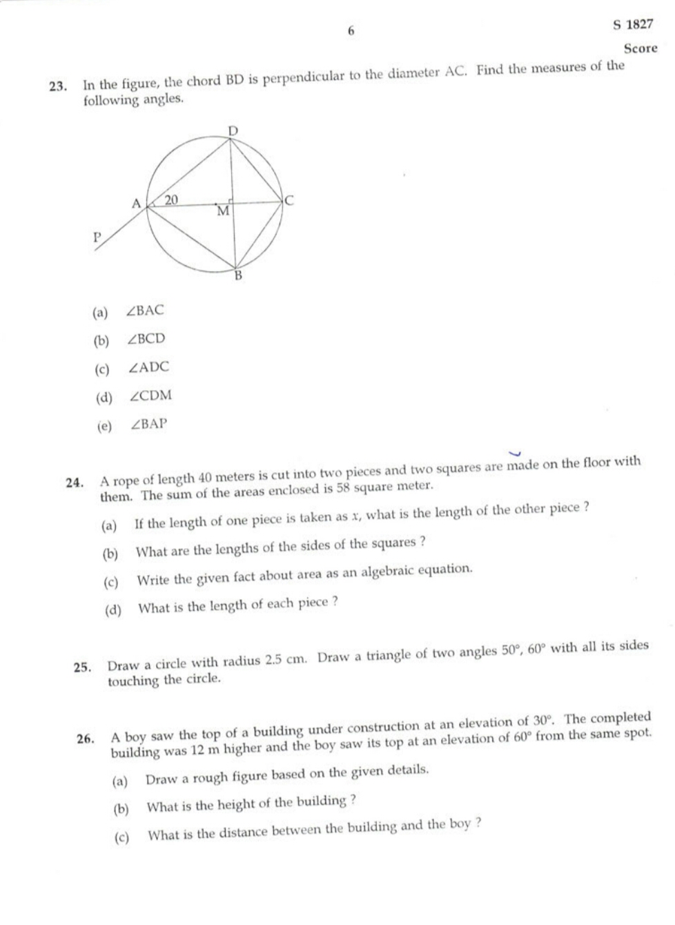 Kerala SSLC Examination March 2018 Question Paper - Maths - Qukkishare