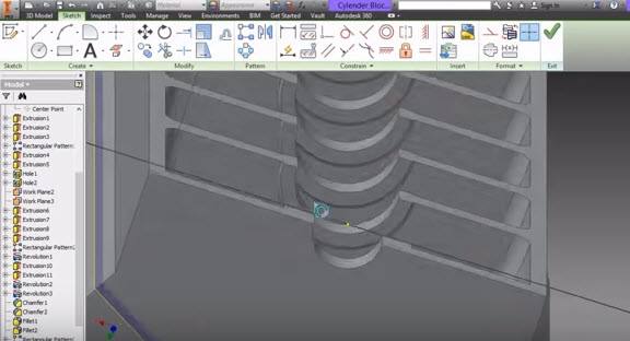 วิธีการเขียน3Dเพื่อทำตำแหน่งจุดยึดประกับเพลาข้อเหวี่ยงเสื้อสูบของ ...