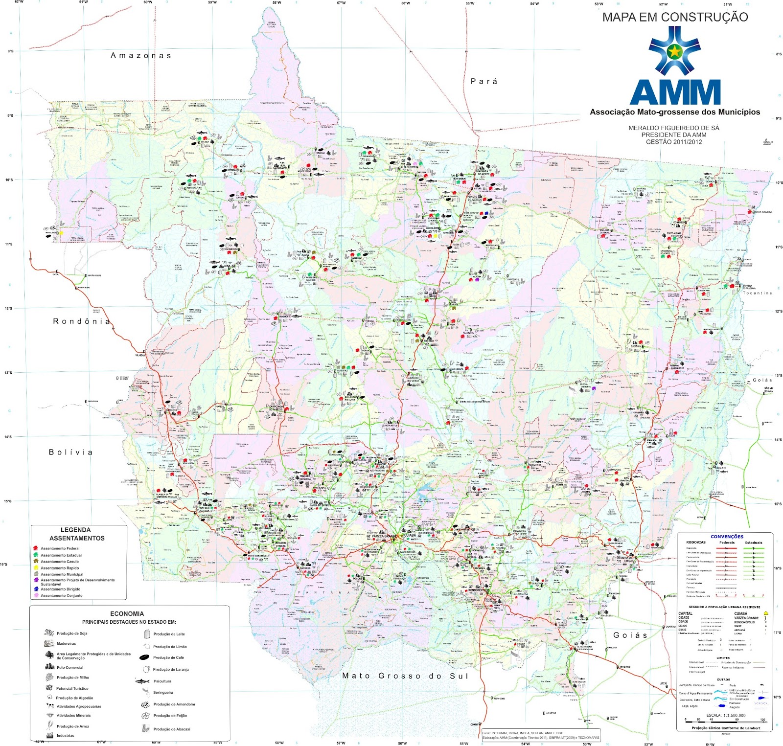 Mapas do Estado do Mato Grosso