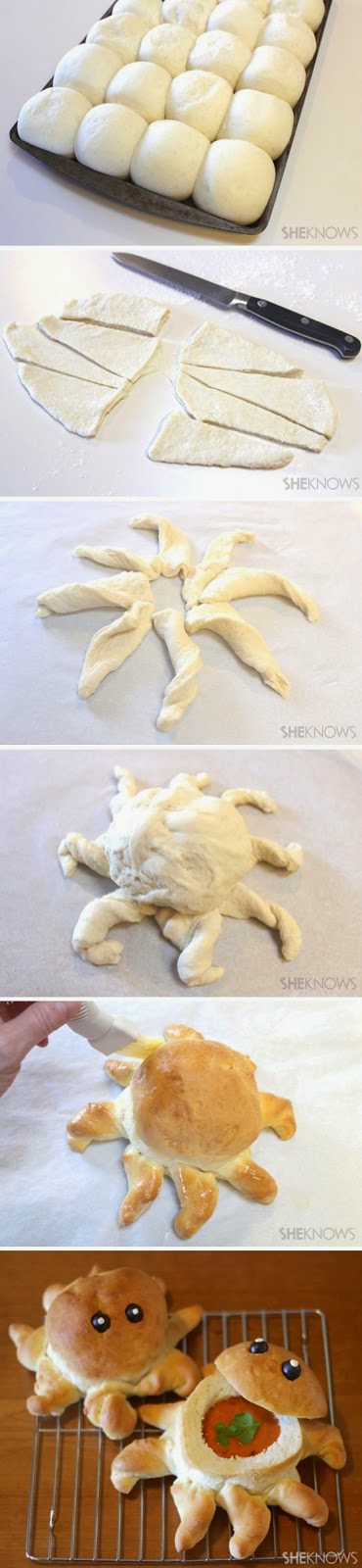 Creative Ideas: Octopus Shaped Bread Bowls