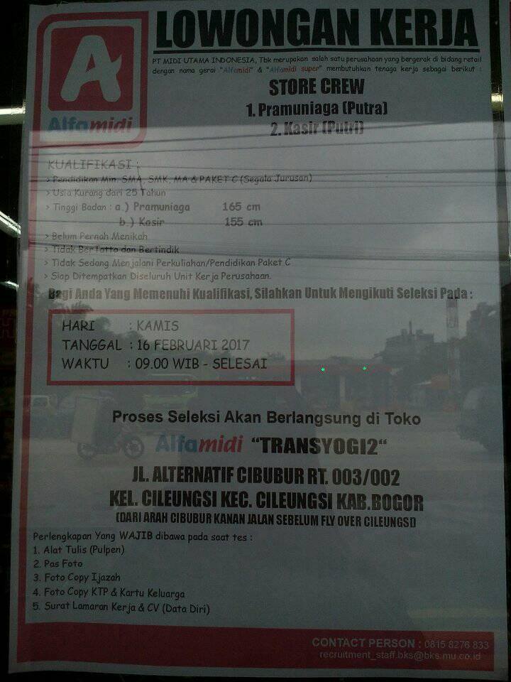 Mading Lowongan Kerja daerah Jawa Terbaru Via Upload-an Gmbar Brosur ...