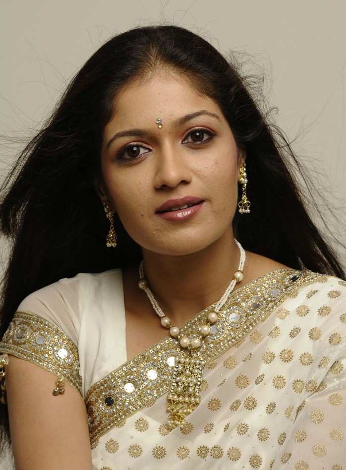 Meghana Raj Hot in White Saree HQ Photos ~ Film ActressMalayalam Film ...