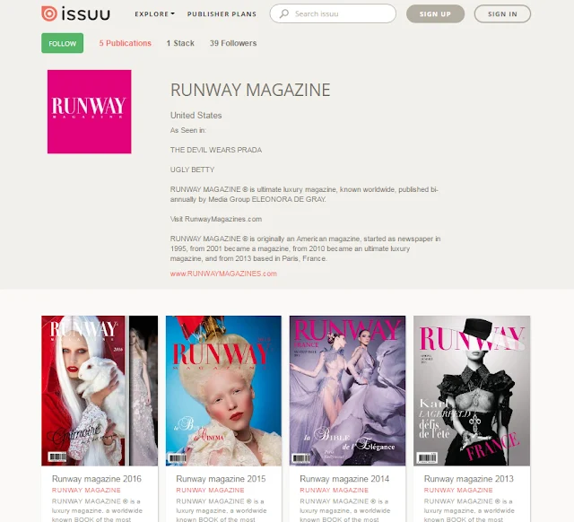 Runway Magazine at Issue