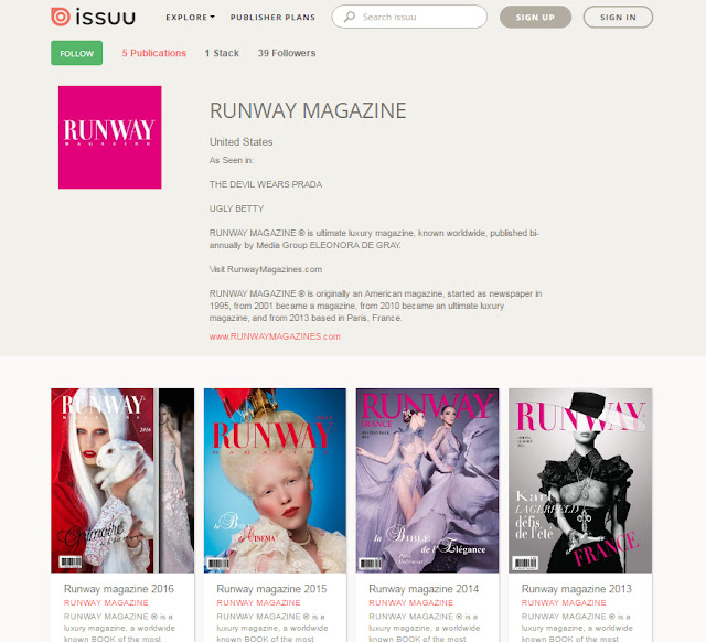 Runway Magazine at Issue