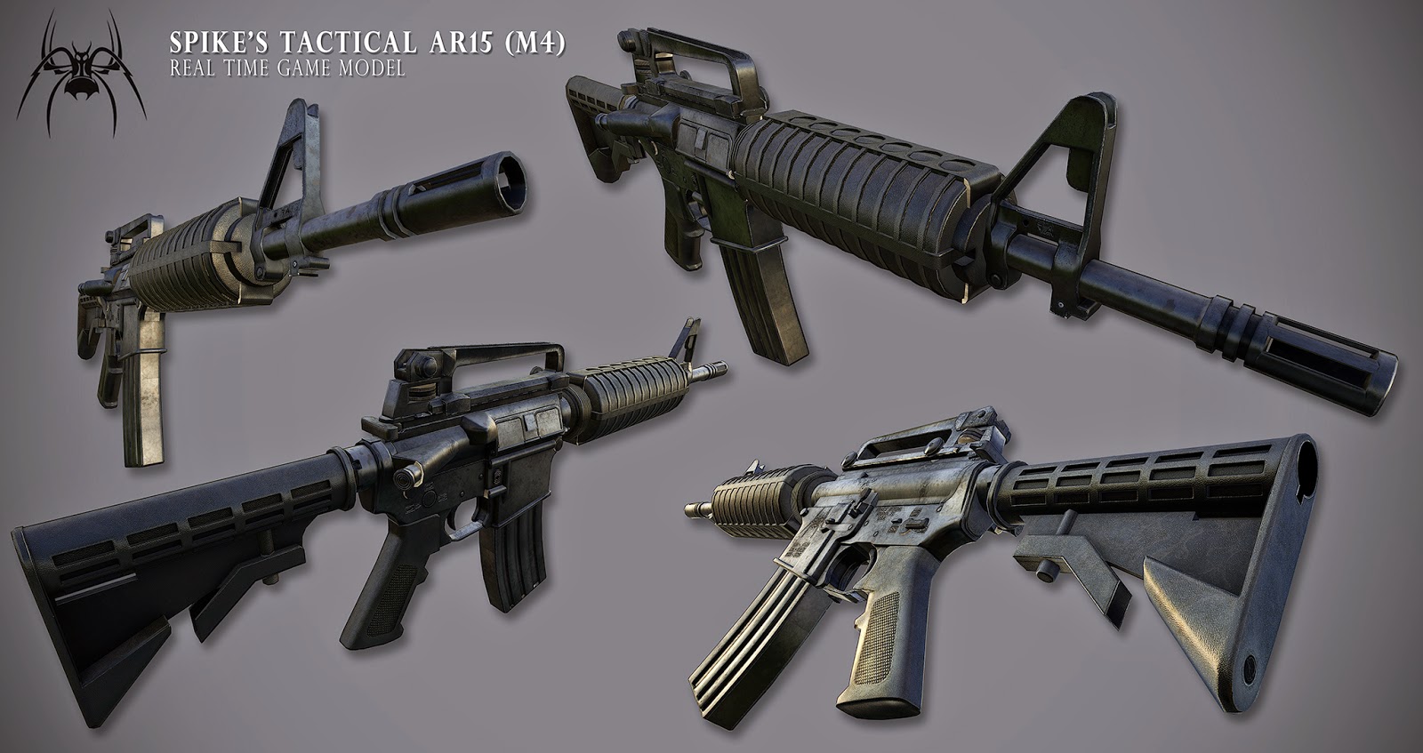 Drawn with Lead: Spike's Tactical AR15 FPS Game Models
