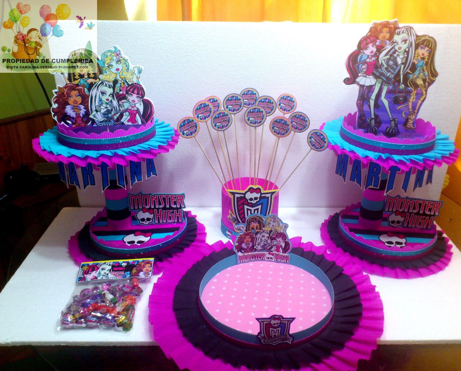 DECORACIONES INFANTILES: monster high