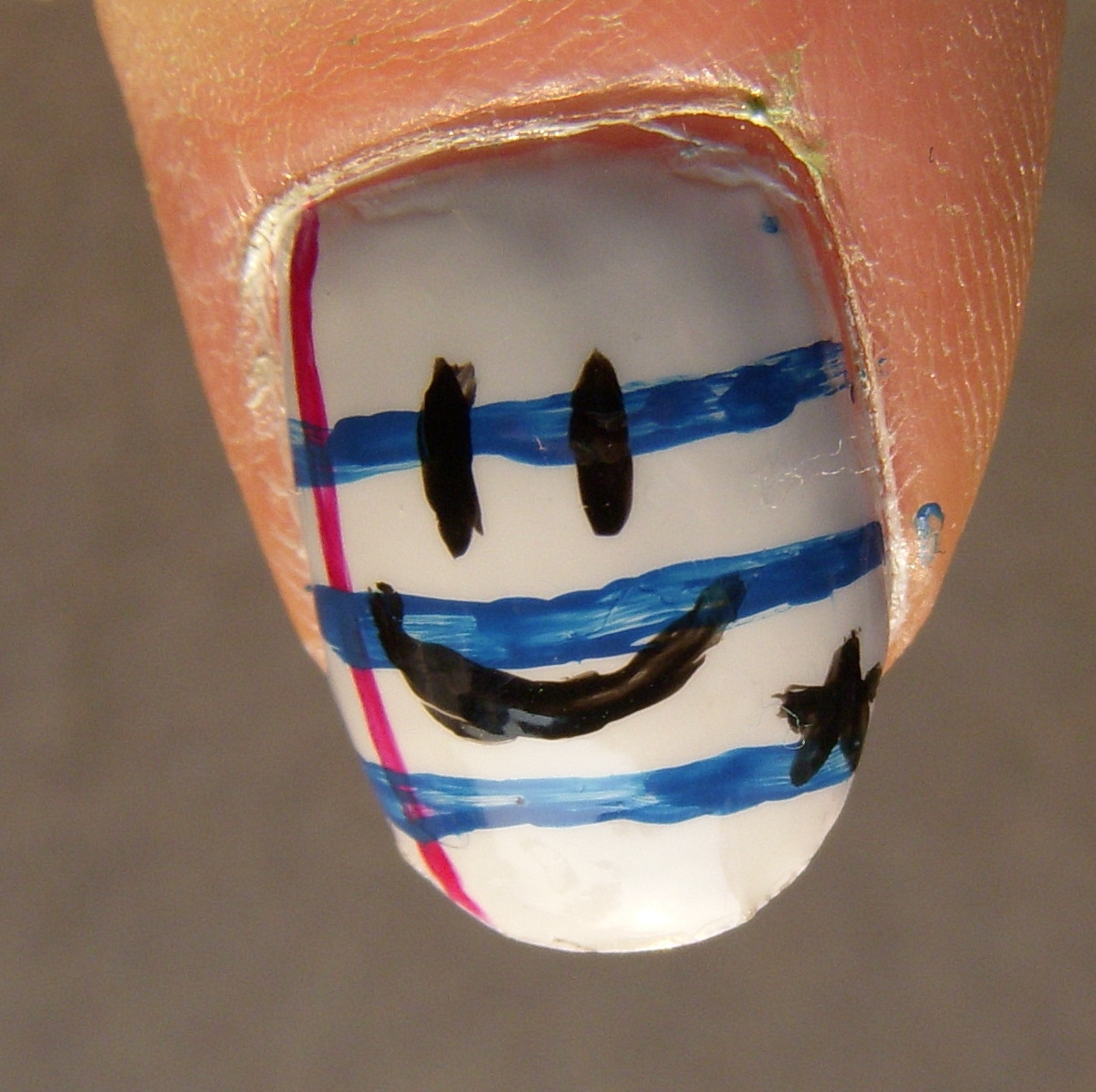 Quixii's Nails: 09/23/12 - Notebook/Back to School Nails