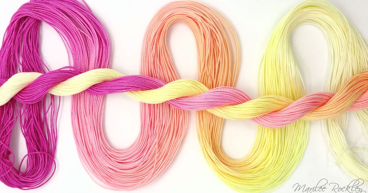 Yarnplayer's Tatting Blog: Hand dyed thread "Peace" and travel plans