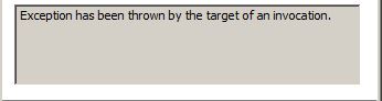 Exception has been thrown by the target of invocation in dynamics Ax 2012 - D365 F&O Solutions