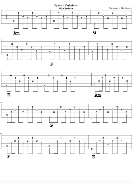Guitar Tabs: Tabs For: Spanish Guitar