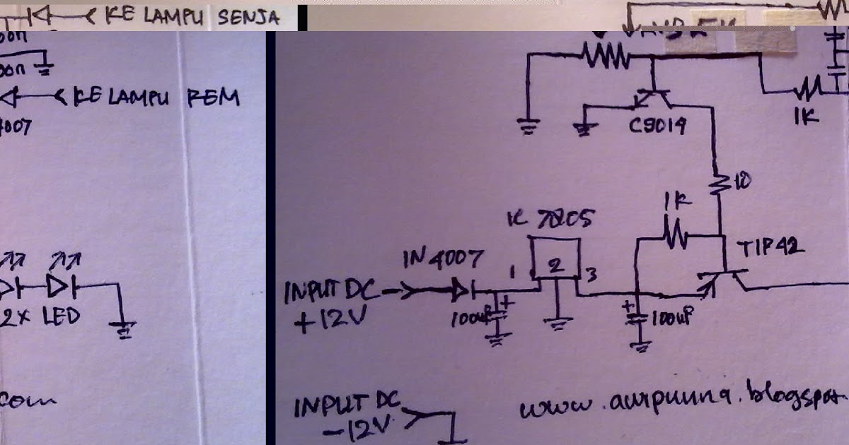 ARWIS' BLOG: Skema Lampu Rem Menggunakan Led