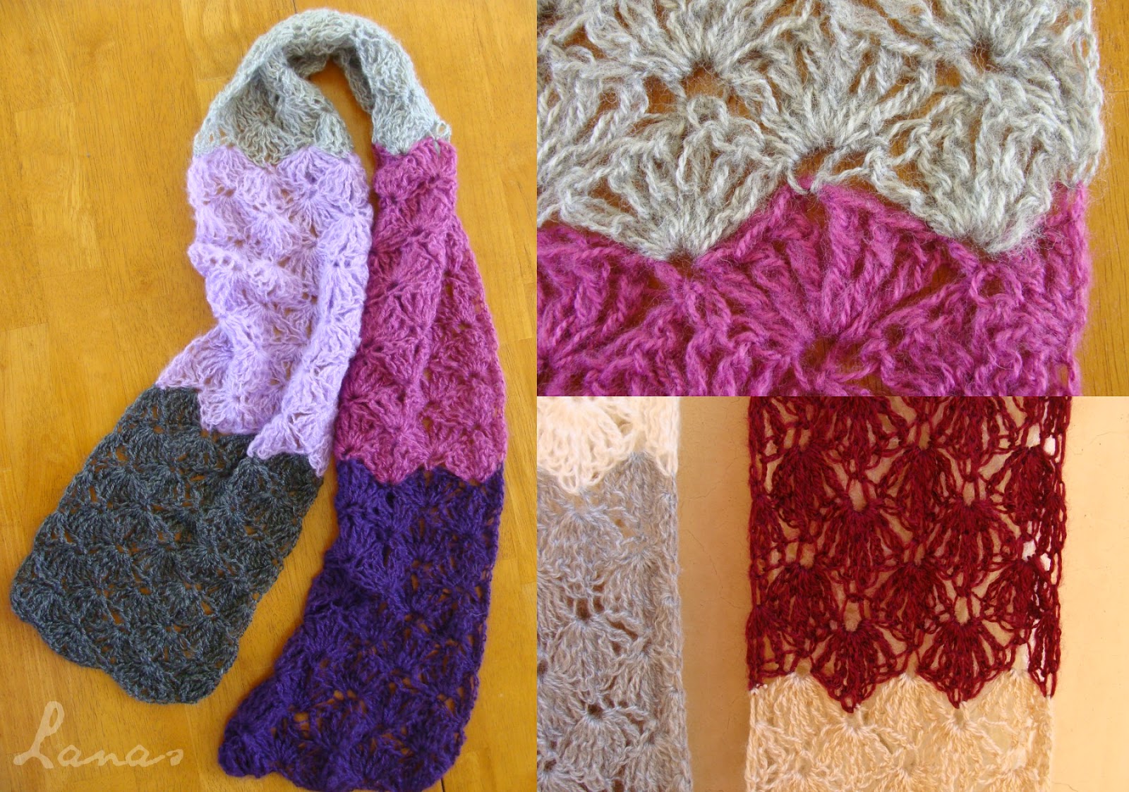 Lanas de Ana: Colorful Angel Scarf