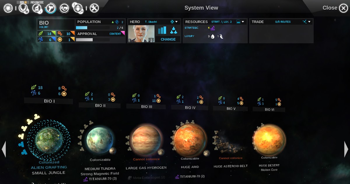 The Best Games Ever: Planetary System | Endless Space Game Screenshot
