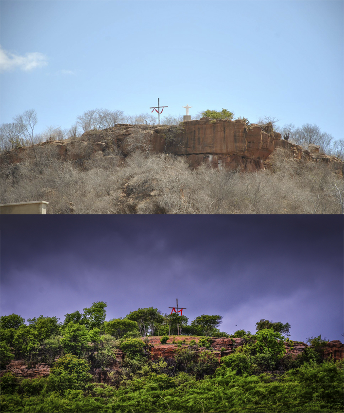 MagnoMarques: Foto legenda: Luzeiro (Ipanguaçu-RN) em dois momentos