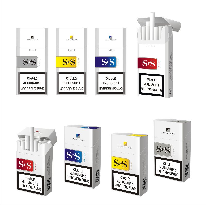 Tobacco Packets: SPS king size and slim cigarettes