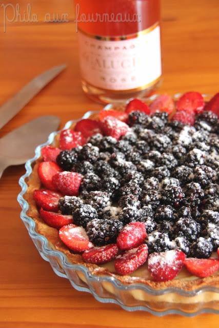 Philo aux fourneaux: Tarte à la crème pâtissière & aux fruits rouges
