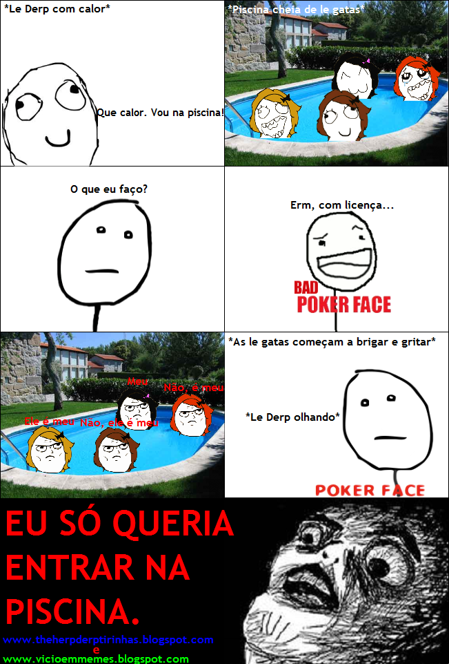 Vício em Memes: Só queria entrar na piscina