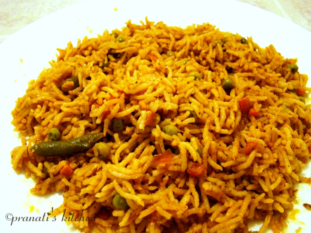 Delicious Recipes 4m Pranati's Kitchen: Pav Bhaji Rice