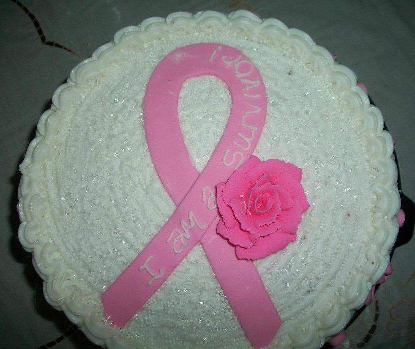 Sweet Mischief Ja Cake Ideas: Breast Cancer Ribbon