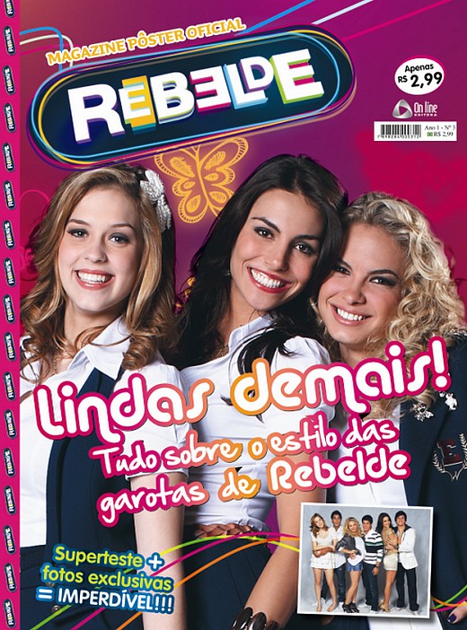 rebelde: Revistas novas do rebelde record