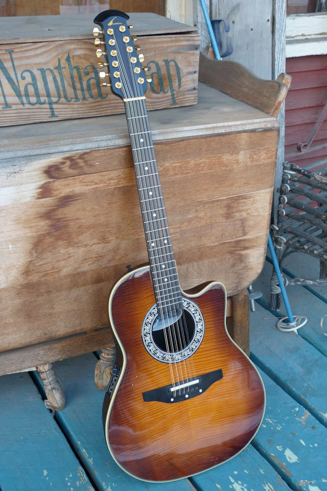 1991 Ovation Pinnacle 385T 12-String Ac/Elec Guitar