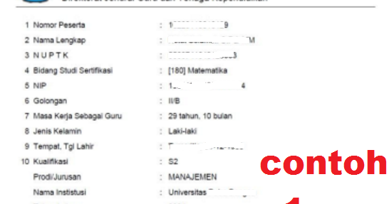 Contoh Format A1 Sertifikasi Guru Tahun 2017 - Modul Ajar Kurikulum Merdeka
