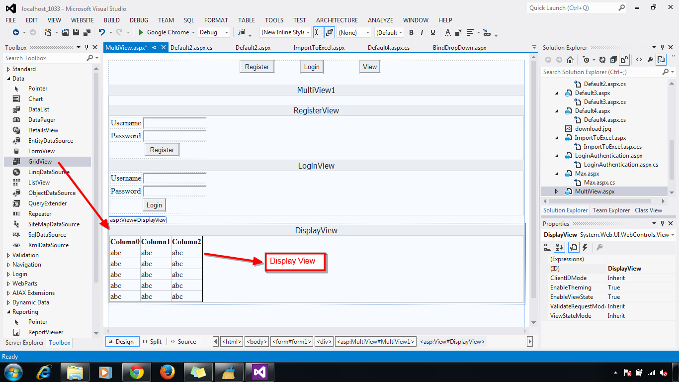 How To Use Multiview And View Control In Aspnet ~ Screenshotsdrizzles