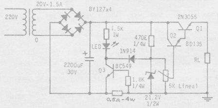 Circuitos electrónicos para armar gratis: Circuito fuente de ...