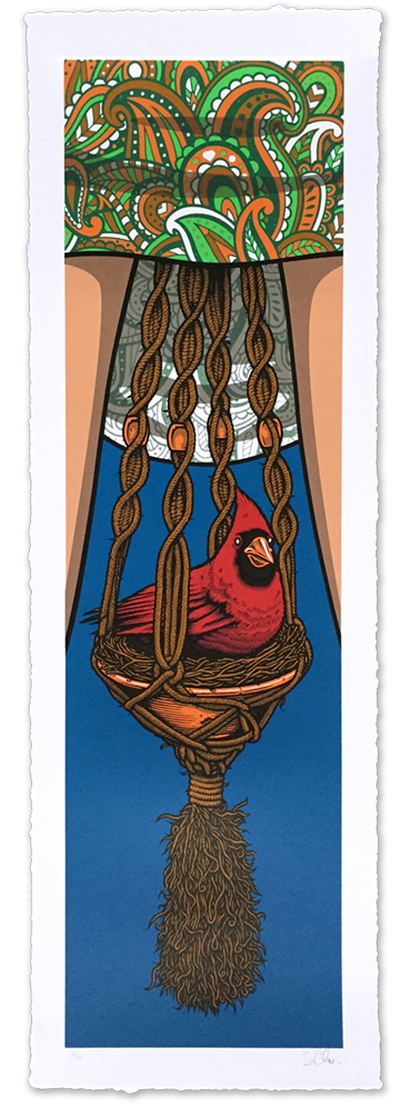 INSIDE THE ROCK POSTER FRAME BLOG: Sean Cliver Bird In A Bush Print