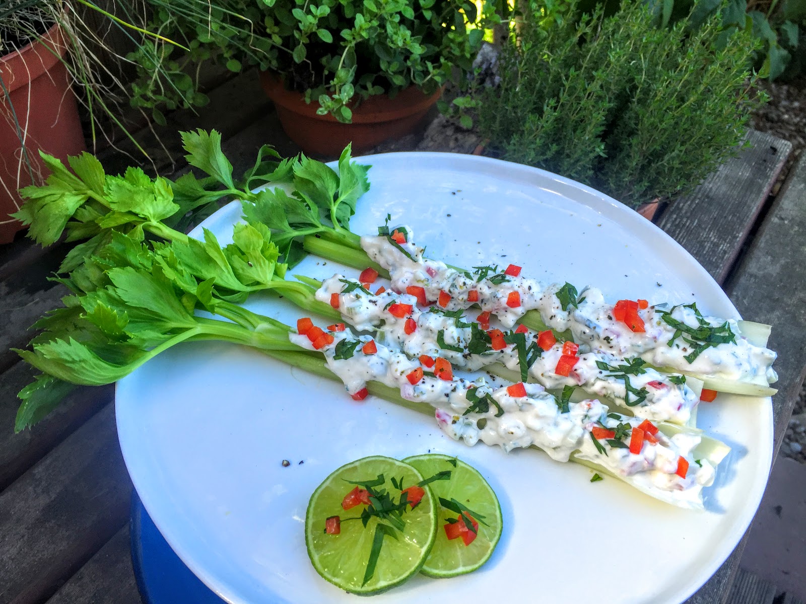 Das Auge isst mit!: 7. August 2016: Kotelette mit Bohnensalat, Pancakes ...