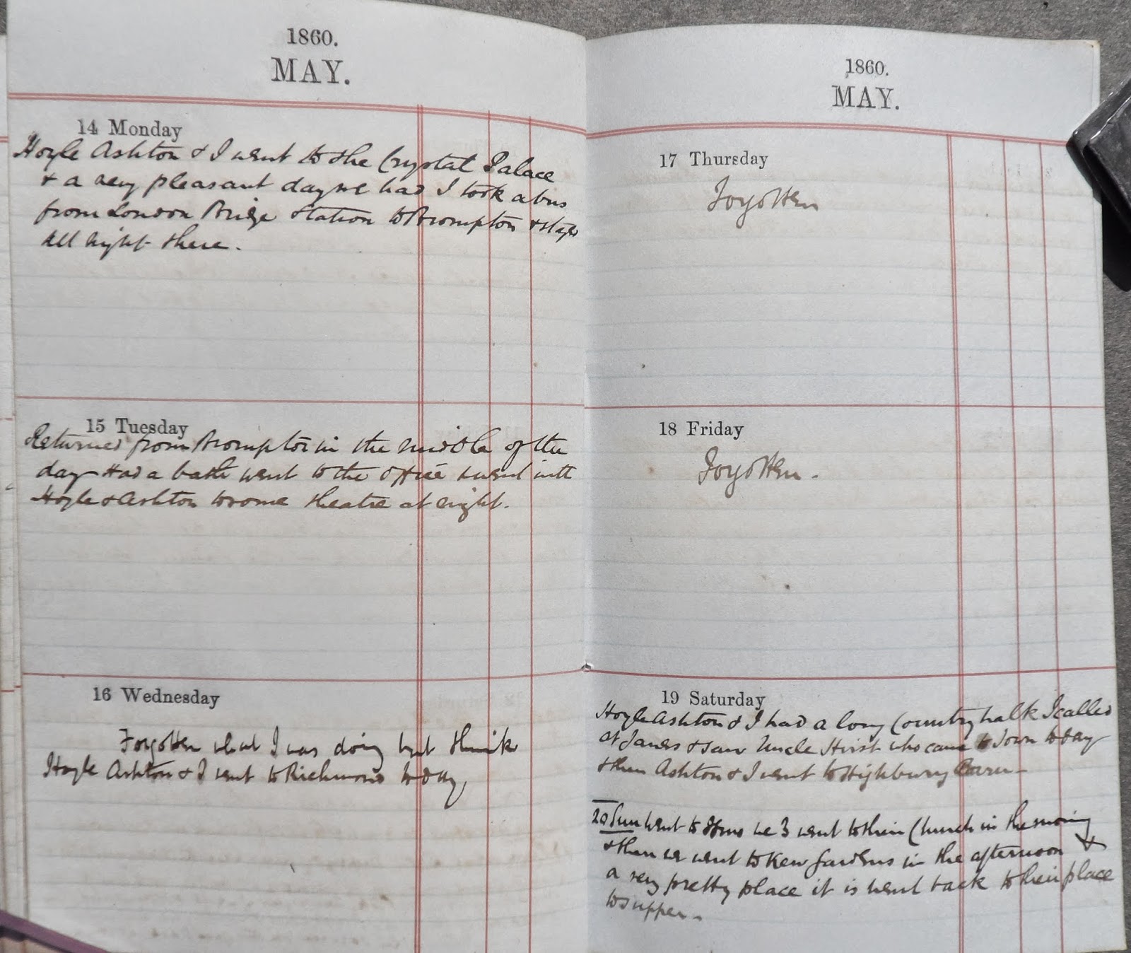 North Yorkshire History: John Richard Stubbs' diary for 1860