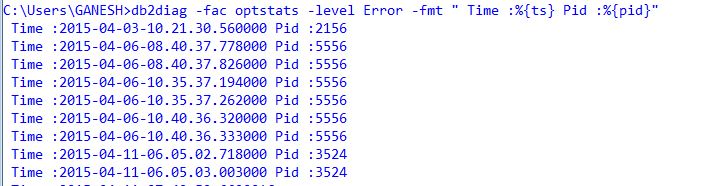 Troubleshooting tools for Performance Tuning: Analyzing db2diag log files using db2diag tool ...