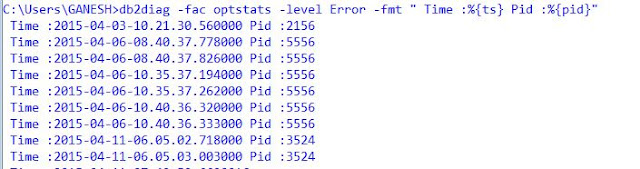 Troubleshooting tools for Performance Tuning: Analyzing db2diag log files using db2diag tool ...