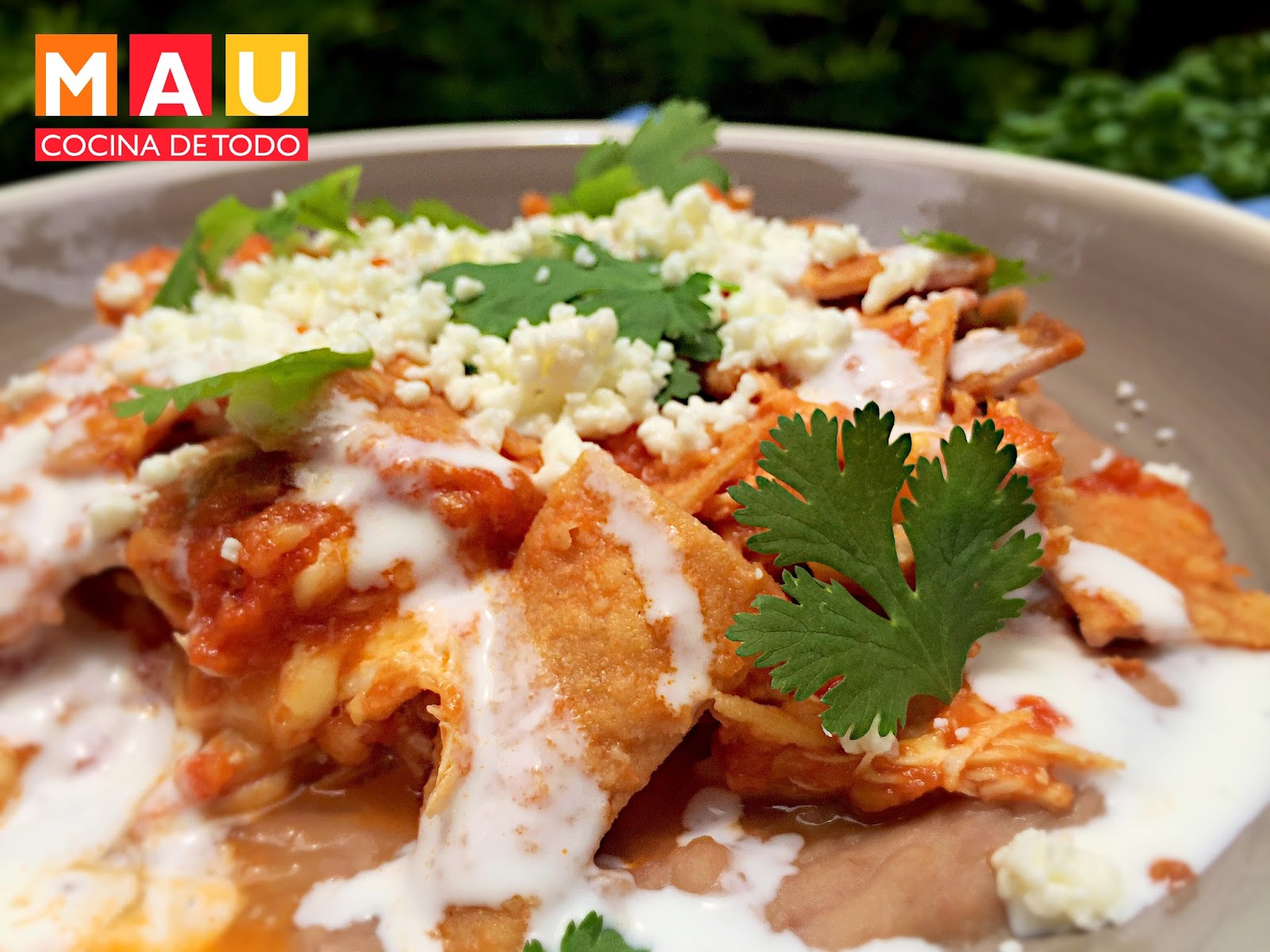 Mau Cocina de Todo: Chilaquiles Rojos (Horneados)