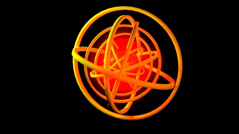 RenderedByBlender: Rotating rings with Cycles - 10 rings around a metal ...