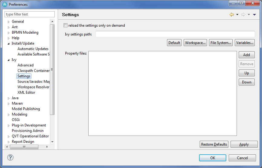 Simple Workingrunning Example Code Using Ivy For Dependency Management Ivyde On Eclipse Tutorial