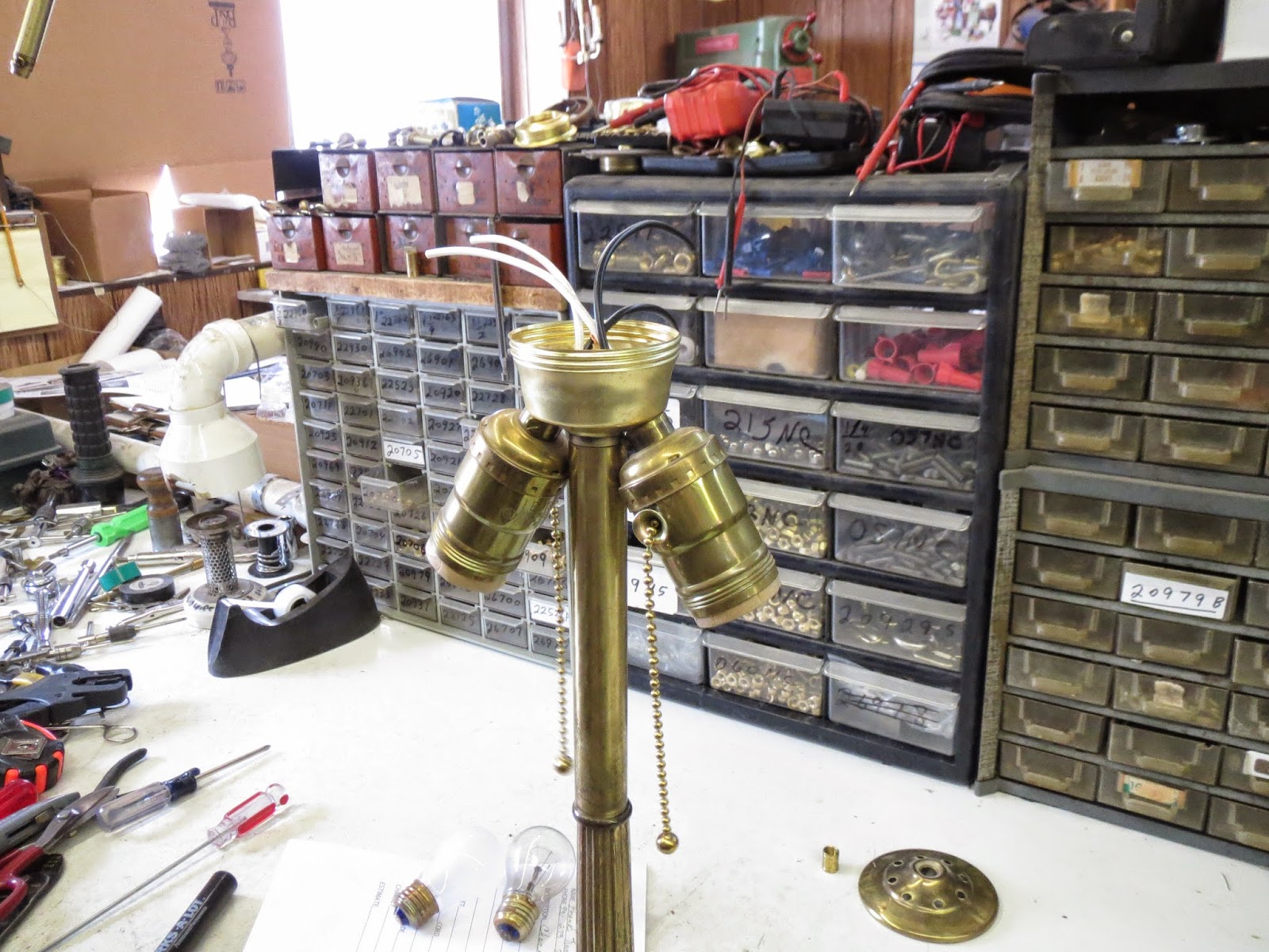 Lamp Parts and Repair | Lamp Doctor: Brass Table Lamp Pull Chain ...