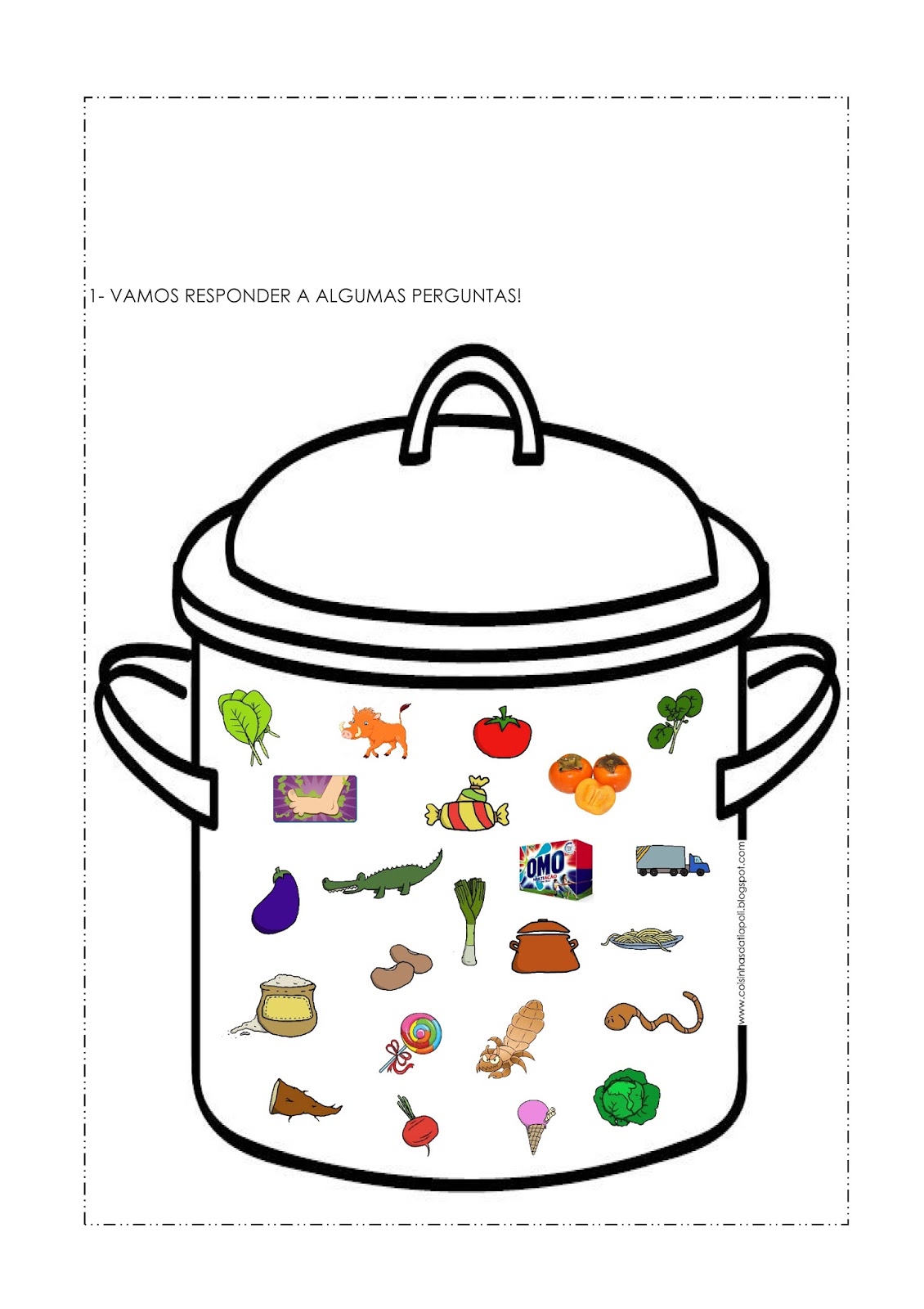 O Que Tem Na Sopa Do Neném Atividades - BRAINCP